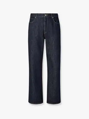 Fendi Denim Regular Blu Washed Jeans - Blue