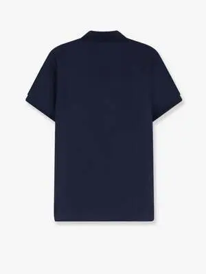 Burberry Cotton Polo Shirt With Embroidered Logo