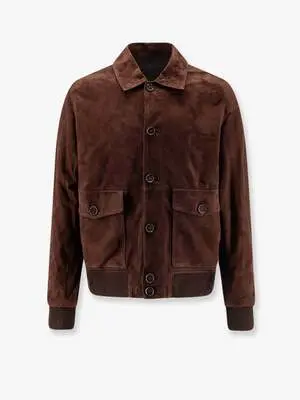ARMA Tomme Reversible Suede Jacket - Brown