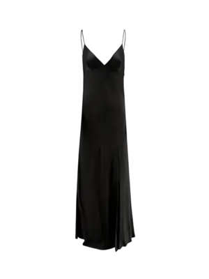 Alberta Ferretti Viscose Maxi Dress - Black