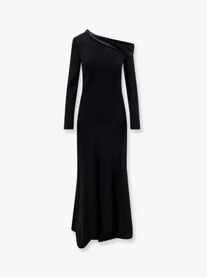 Alberta Ferretti Viscose Long Dress - Black