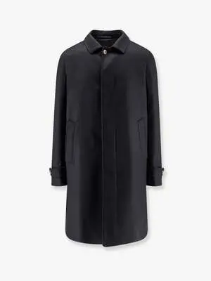 Tagliatore Water Repellent Virgin Wool Coat - Black