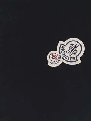 Moncler Biologic Cotton Tshirt With Logo Patch