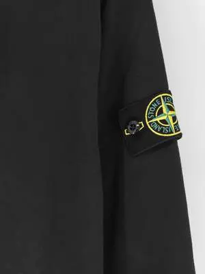 Stone Island Cotton Sweatshirt With Side Logo Patch