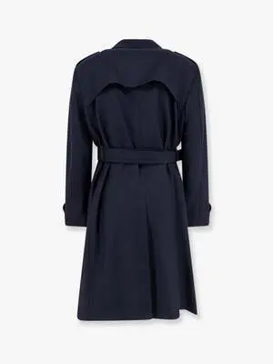 Tagliatore Water Repellent Virgin Wool Trench Coat