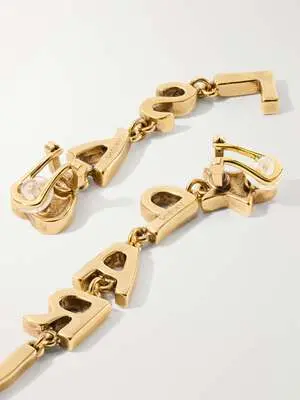 Saint Laurent Paris -tone Earrings