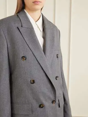 Stella McCartney Double-breasted Oversized Wool Blazer
