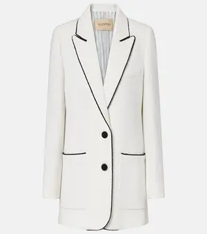 Valentino Garavani Cotton Tweed Jacket - White