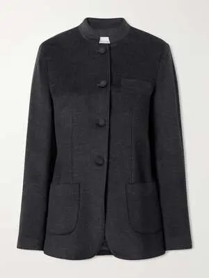 LIBEROWE Alexander Brushed Wool And Cashmere-blend Blazer - Charcoal