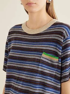 MAISON MARGIELA Striped Knitted T-shirt