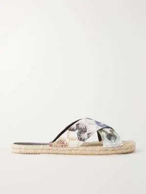 Missoni Harlow Braided Flat Sandals - Storm Blue