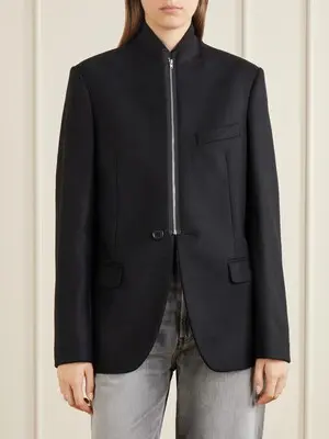 MAISON MARGIELA Wool-blend Zip-up Blazer