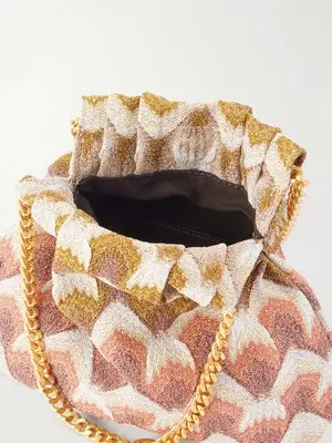 Missoni Crochet-knit Drawstring Bag