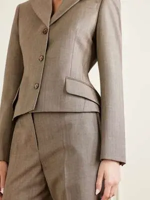 Alexander McQueen Wool Twill Blazer