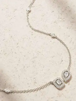 Messika 18kt White And Diamond Necklace - Gold