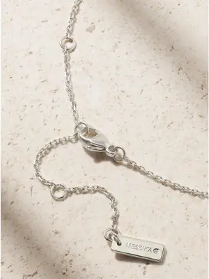 Messika My Twin Diamond Necklace In 18-karat White