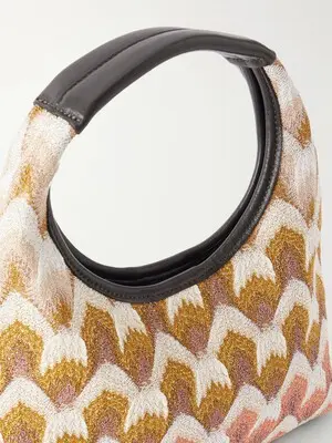 Missoni Hobo Tote In Metallic Crochet