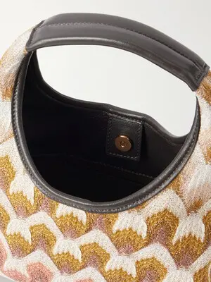 Missoni Hobo Tote In Metallic Crochet