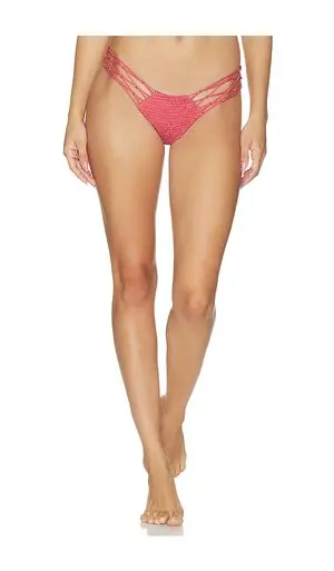 INDAH Santos Skimpy Bikini Bottom In Coral - Mars