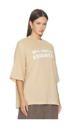 Fear Of God Merch Tee In Nude - Ginger
