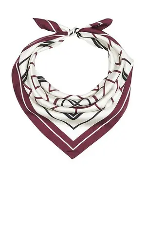 ANINE BING York Scarf In Burgundy - Fig