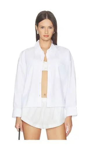 Citizens Of Humanity Petit Ami Shirt In White - Optic White