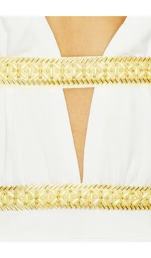 RUNAWAY THE LABEL Xylia Halter Low Plunge Mini Dress