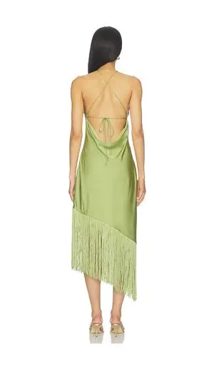 MORE TO COME Natalina Fringe Midi Dress