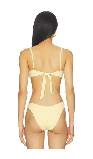 Devon Windsor Laurel Bikini Top In Yellow