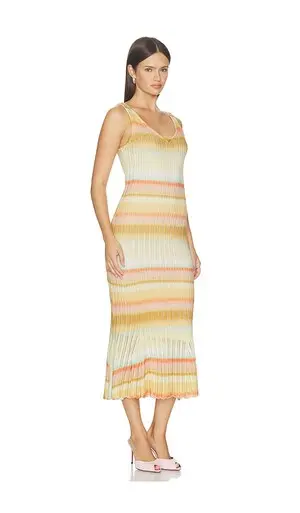 Cinq À Sept Edie Spaced Dyed Dress In Multi