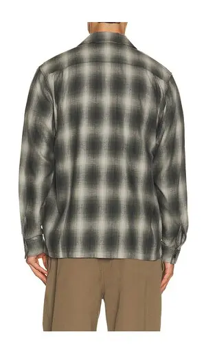 THISISNEVERTHAT Nep Check Zip Shirt In Grey