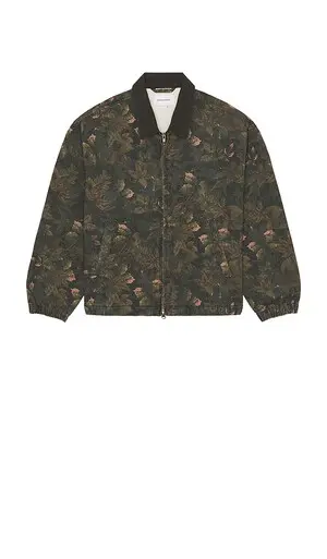THISISNEVERTHAT Denim Blouson Jacket In Green