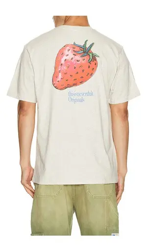 THISISNEVERTHAT Strawberry Tee In Light Grey