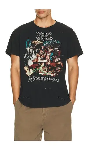 MadeWorn Smashing Pumpkins Tee In Grey - Coal