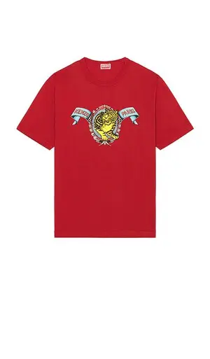 Kenzo Jumping Tiger Classic T-shirt In Red