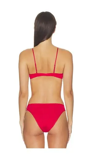 COU COU The Balconette Bra In Red