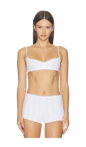 COU COU The Balconette Bra - White