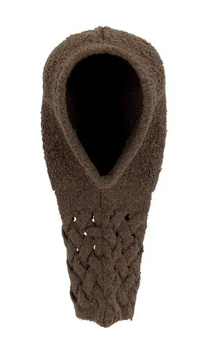 ISA BOULDER Cableweave Balaclava - Soil