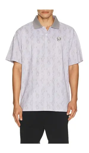 DEVEREUX GOLF The Rattler Polo In Grey - Light Grey