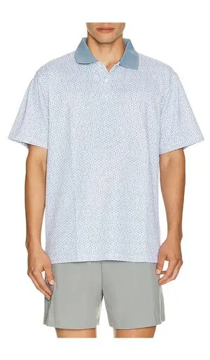 DEVEREUX GOLF The Nomad Polo In Blue - Sky