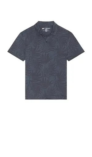 VINTAGE SUMMER Performance Pique Polo In Blue