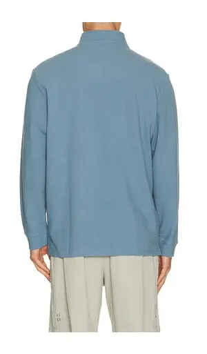 VINTAGE SUMMER Performance Diamond Tech Quarter Zip In Blue