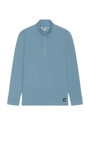 VINTAGE SUMMER Performance Diamond Tech Quarter Zip In Blue