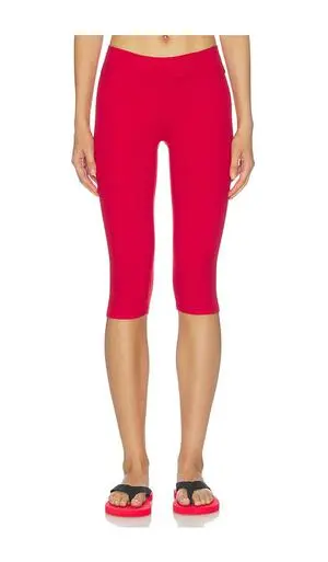 437 The Capri Legging In Red - Scarlet