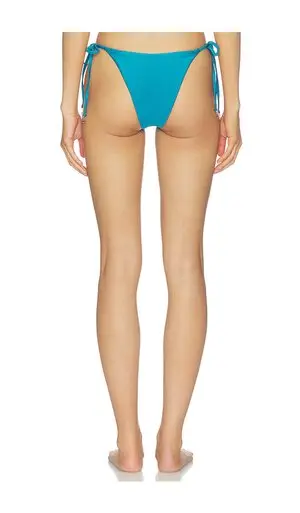 RUNAWAY THE LABEL Cuba Side Tie Bikini Bottom In Blue