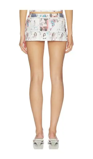 1XBLUE Playing Card Mini Skirt
