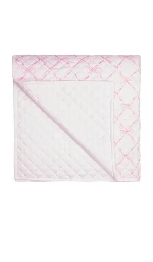 LoveShackFancy Sweetheart Quilt Throw Full/queen In Pink