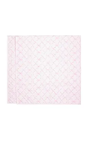 LoveShackFancy Sweetheart Quilt Throw Full/queen In Pink