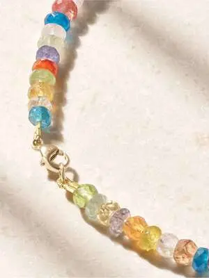 Jia Jia 14 Karat Yellow Gold Stone Necklace