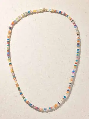 Jia Jia 14 Karat Yellow Gold Stone Necklace